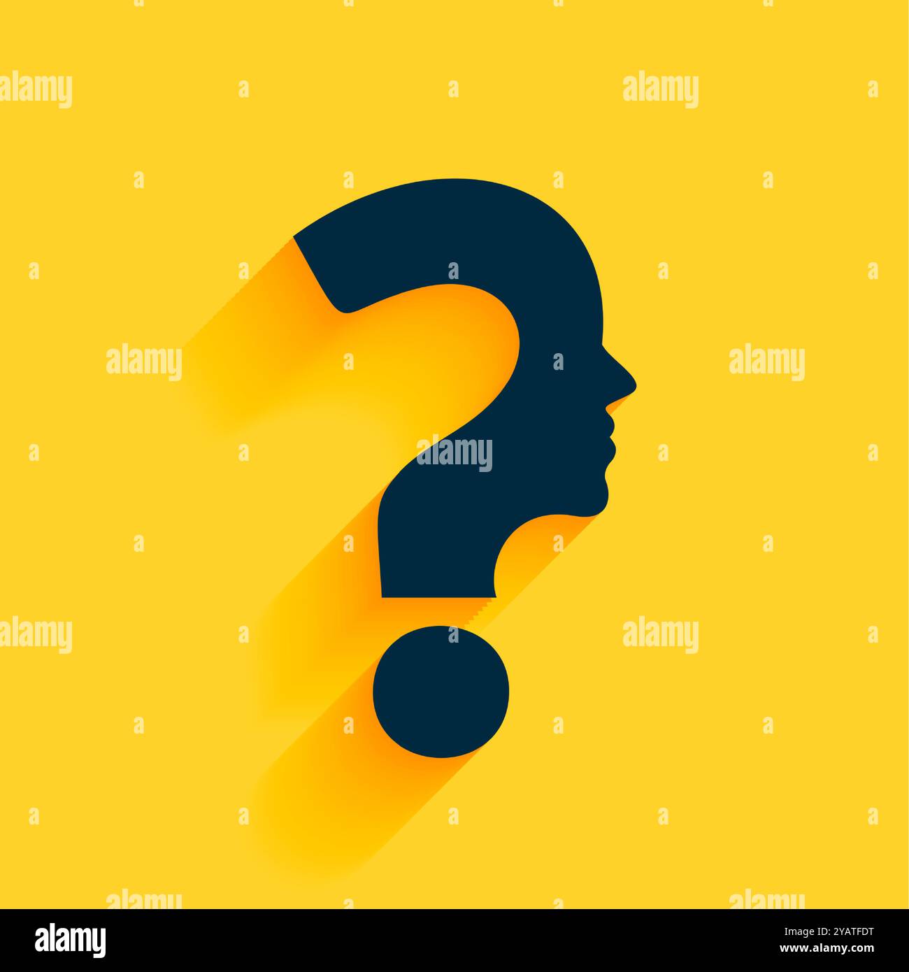 question mark sign concept background for mental health awareness ...