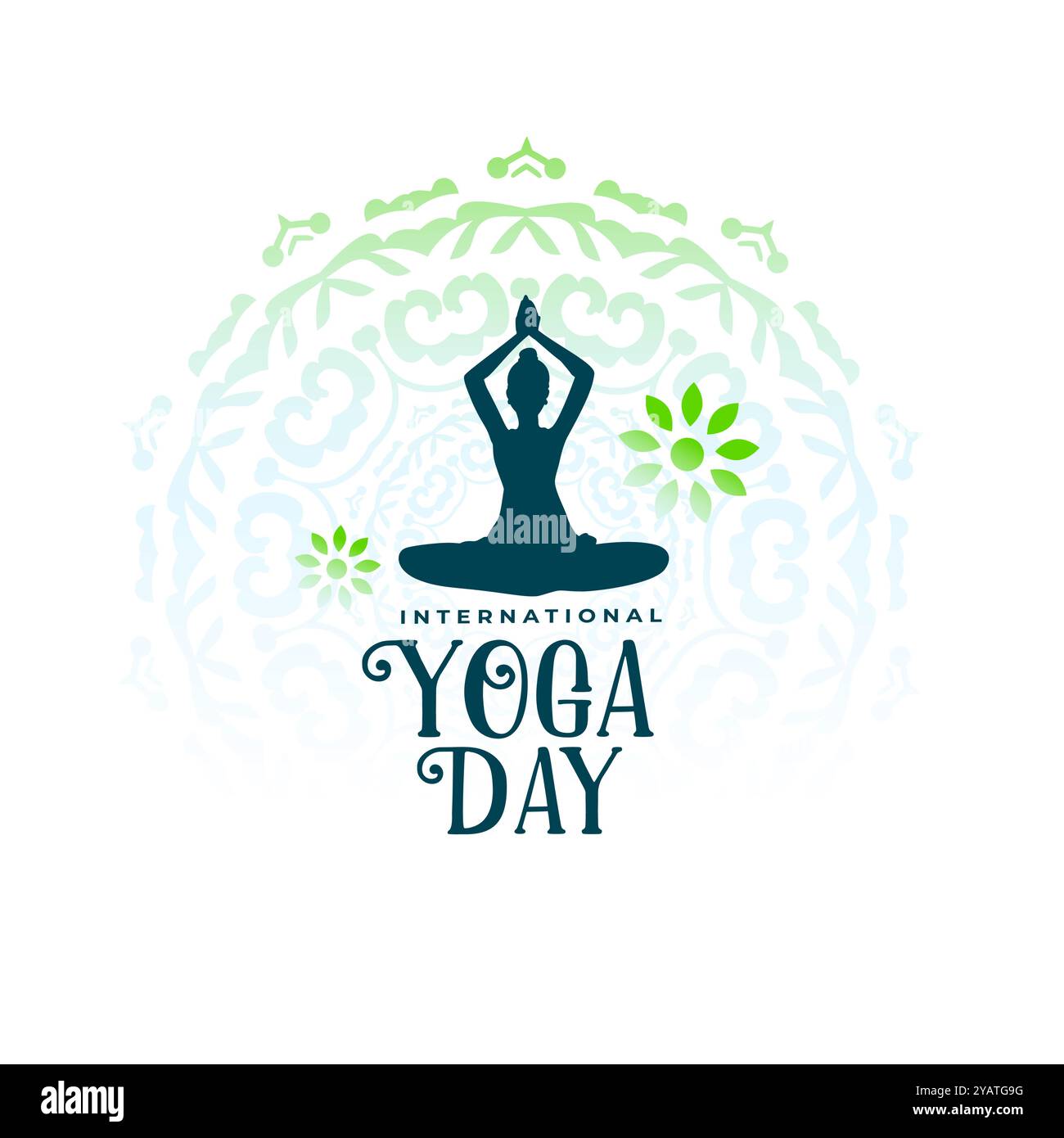 world yoga day 2024 poster, woman in yoga asana for meditation vector ...