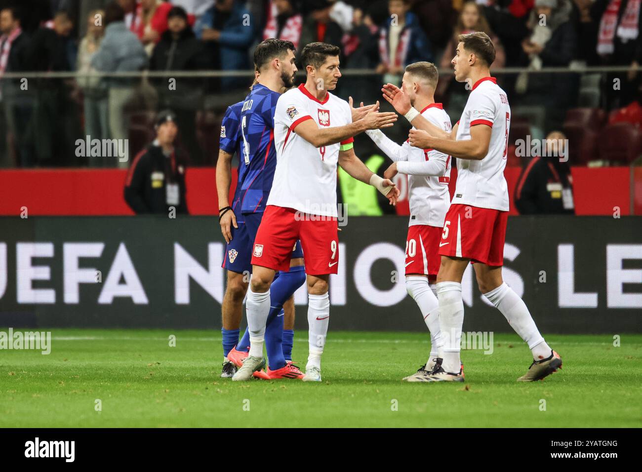 Warsaw, Poland. 15th Oct, 2024. football 2024 2025 UEFA Nations League ...