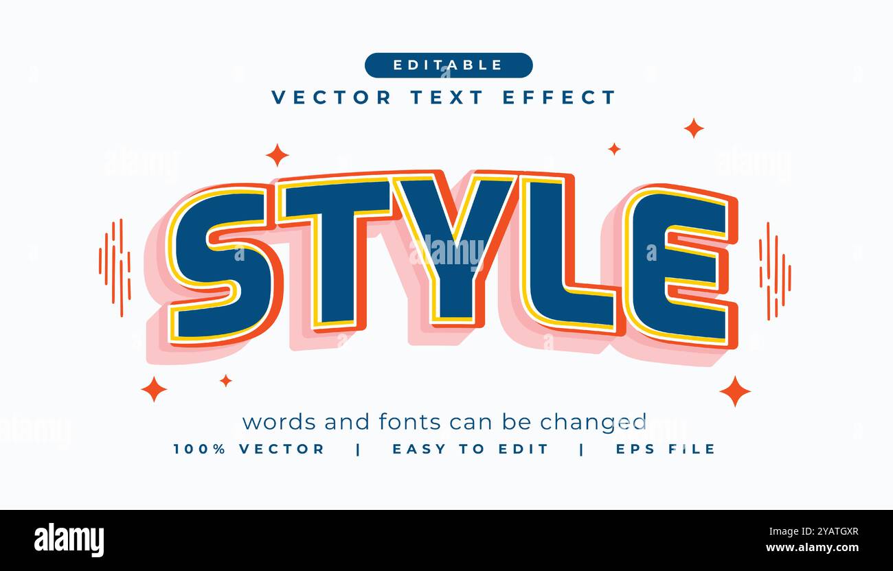 Editable font style Cut Out Stock Images & Pictures - Alamy