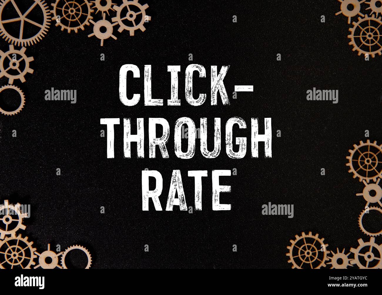 Color Wooden alphabets building the word CTR - Click Through Rate ...