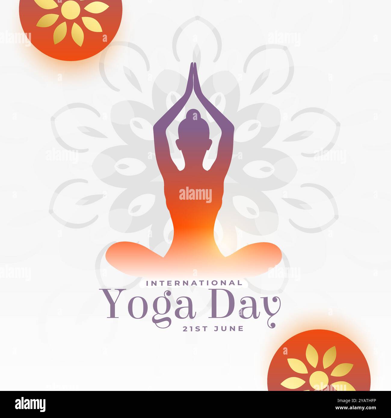 international yoga day celebration poster, woman doing lotus asana ...