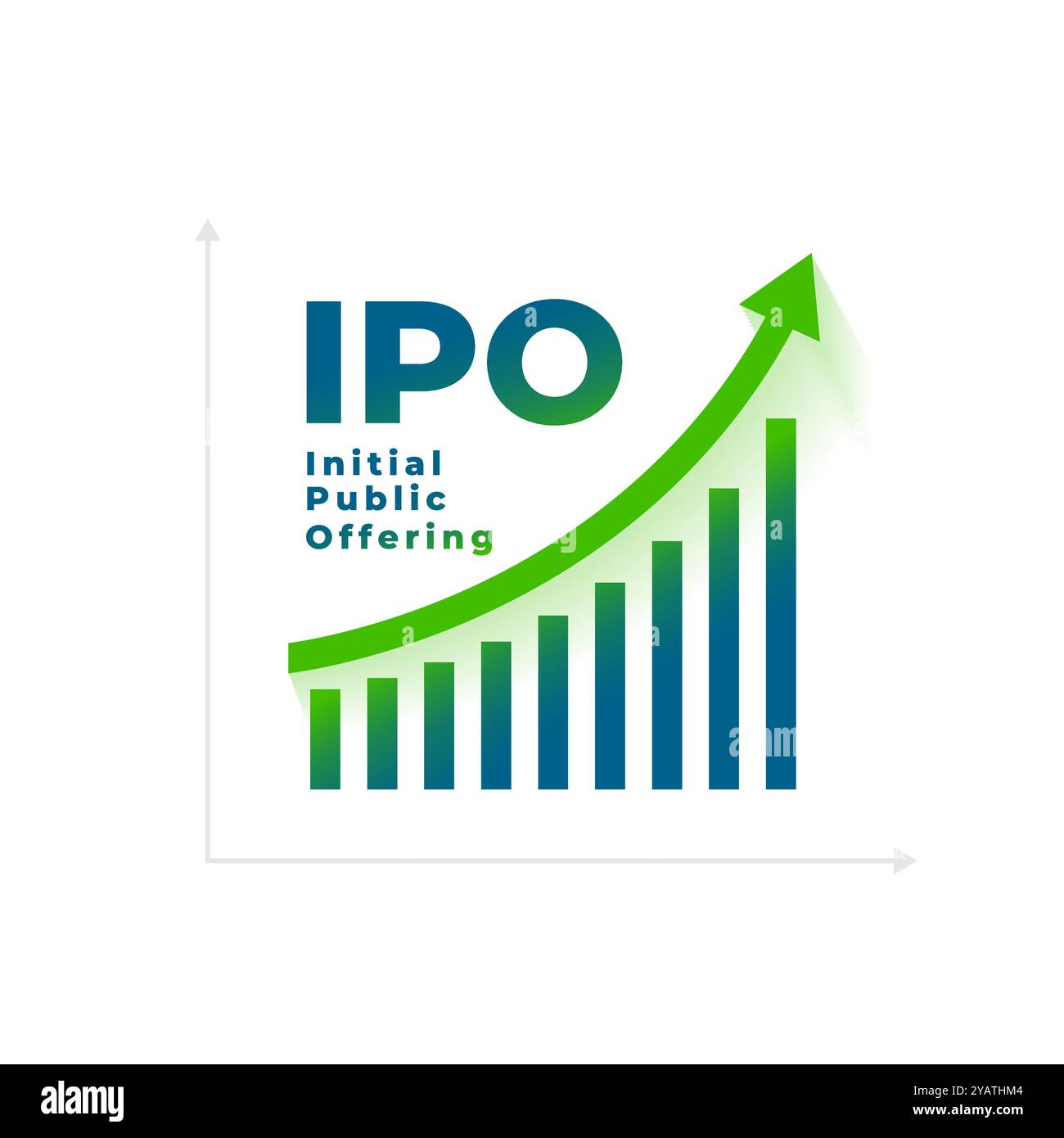ipo initial public offering stock market background design vector Stock ...