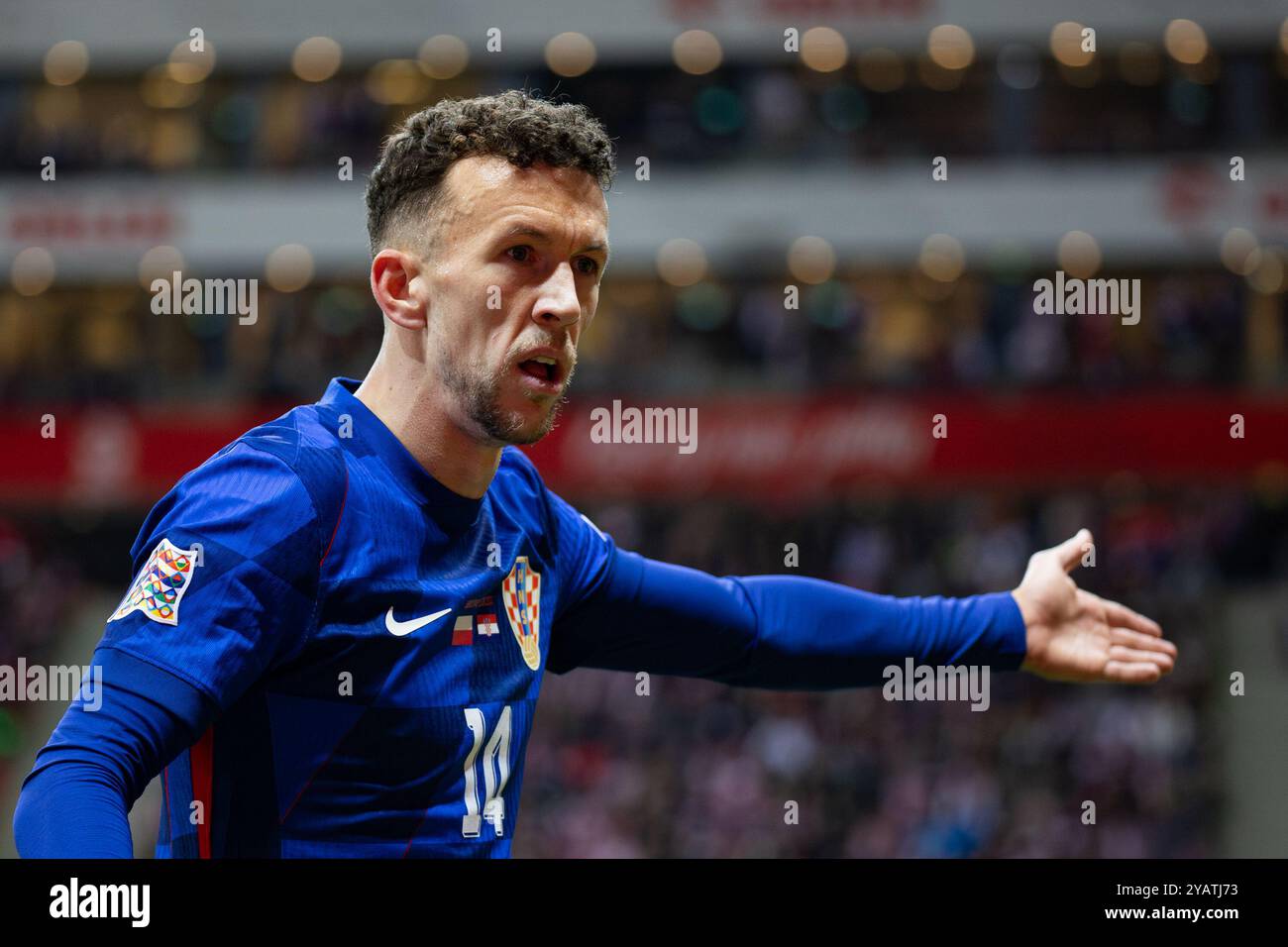 Warsaw, Poland, 15/10/2024, Ivan Perisic of Croatia seen during the ...