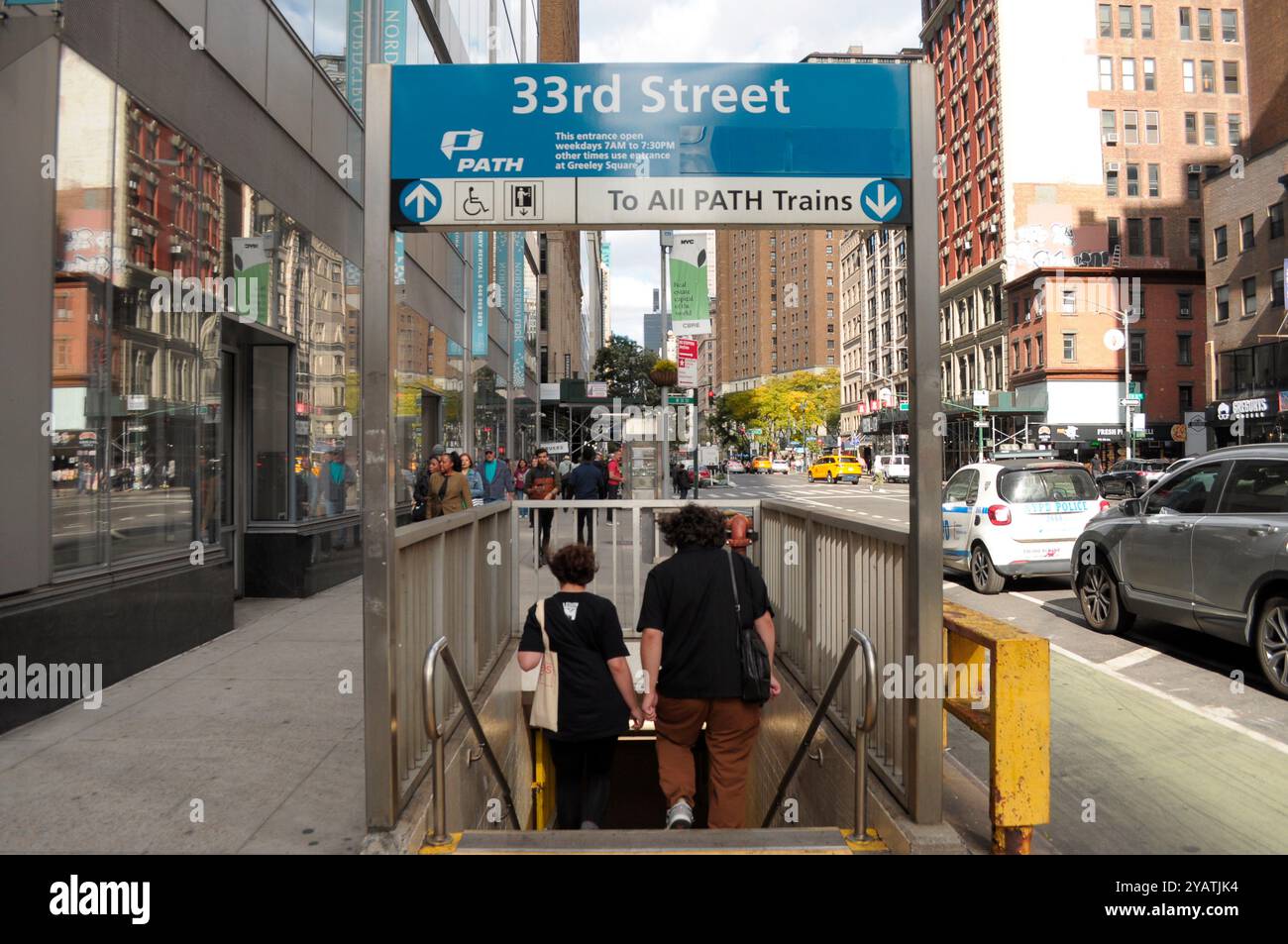 The 33rd Street PATH train station is seen in Manhattan, New York City ...