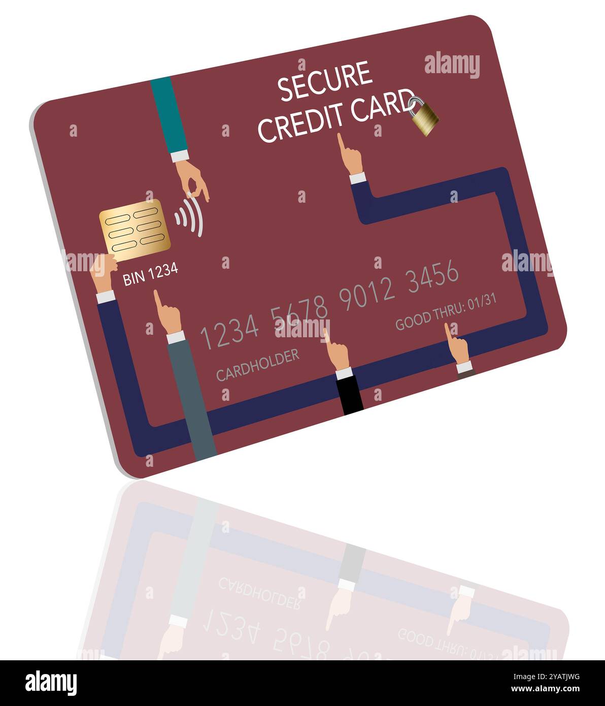 Magnetic strip on credit card hi-res stock photography and images - Alamy