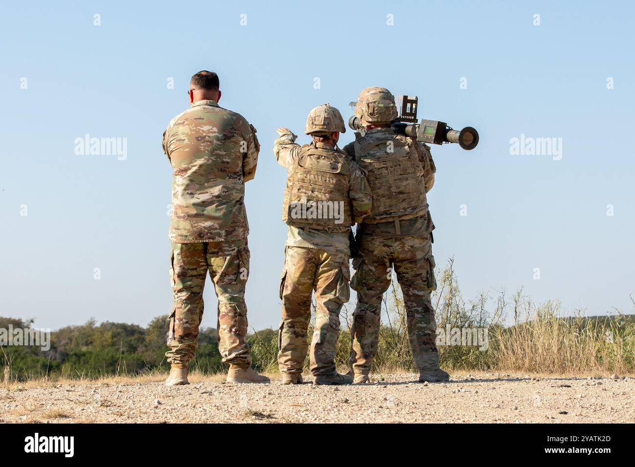 U.S. Army Stryker gunnery crew members assigned to Alpha Battery, 6th ...