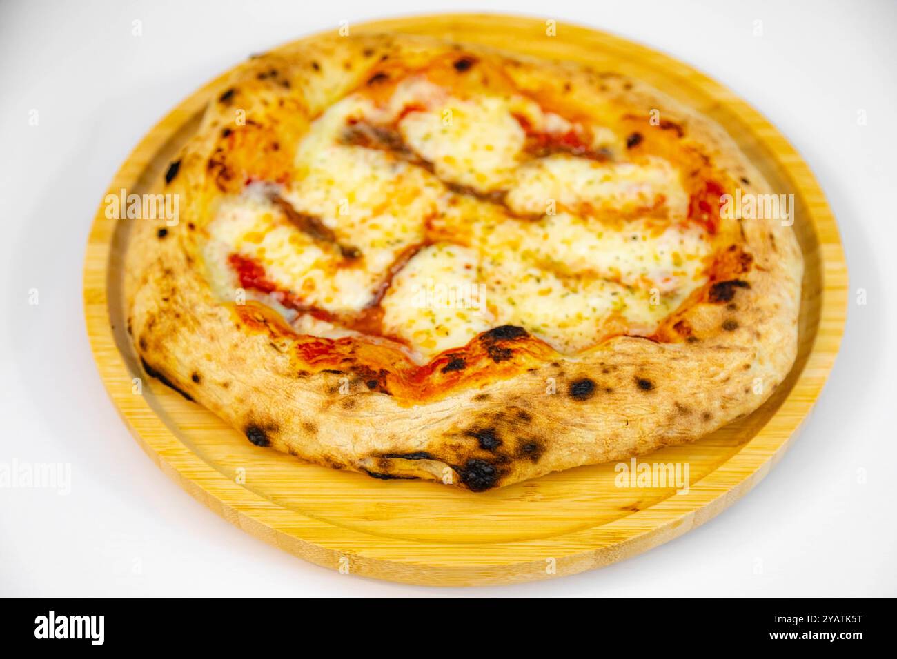 Classic rustic artisanal pizza with long-maturing dough Stock Photo - Alamy