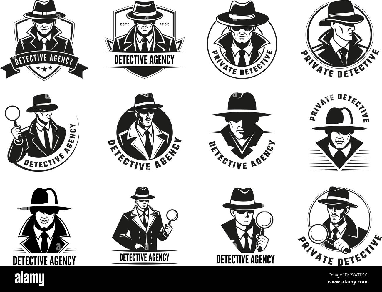 Special agents Stock Vector Images - Alamy