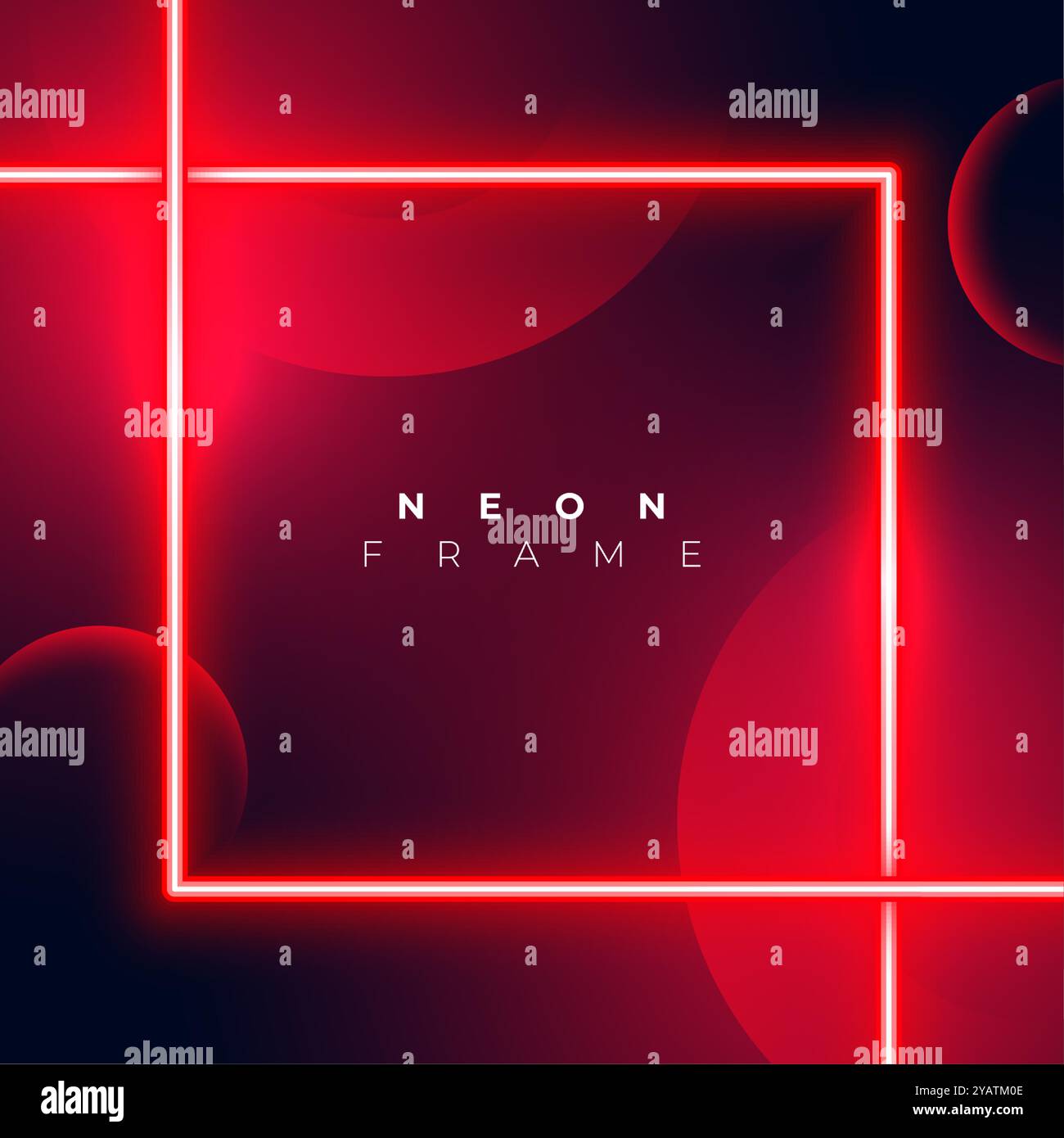 red neon glowing lines background with empty space vector Stock Vector ...