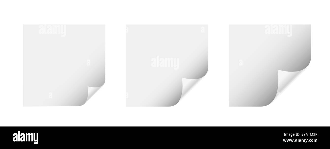 Page curl Cut Out Stock Images & Pictures - Alamy