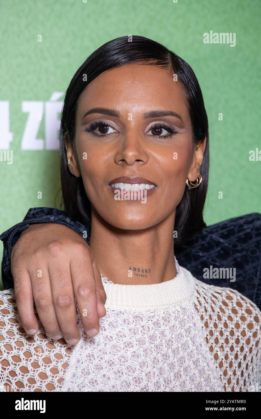 Paris, France. 15th Oct, 2024. Shy'm attends '4 Zeros' Paris Film Premiere at Pathe Palace on ...