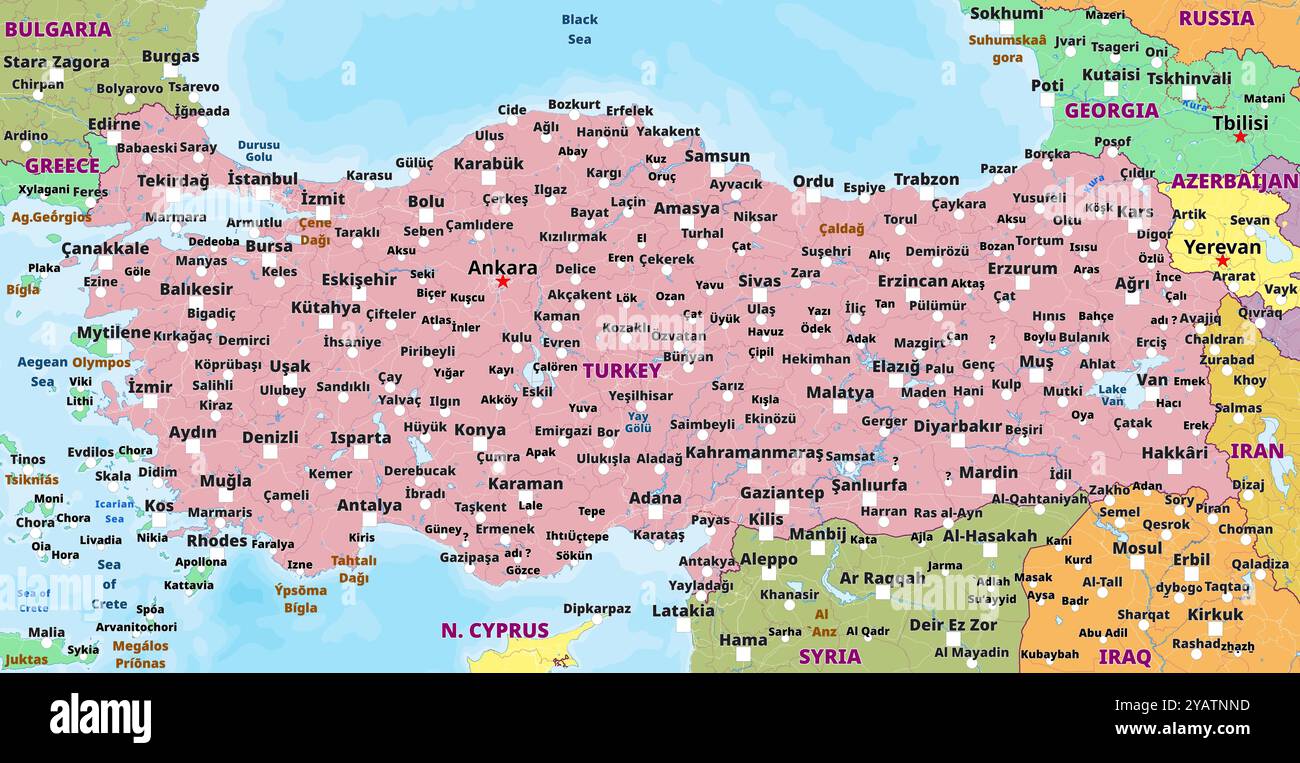 Turkey Simple Political Map Turkey Political Map Capital National