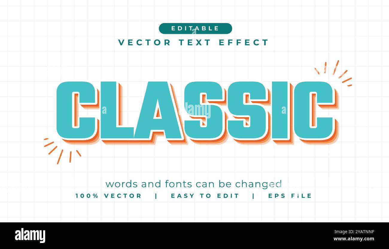 modern classic lettering in text edit style vector Stock Vector Image ...