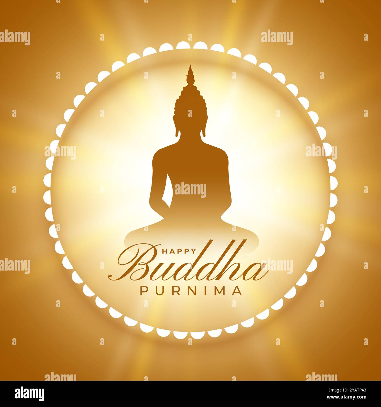 premium buddha or guru purnima festive background design vector Stock ...