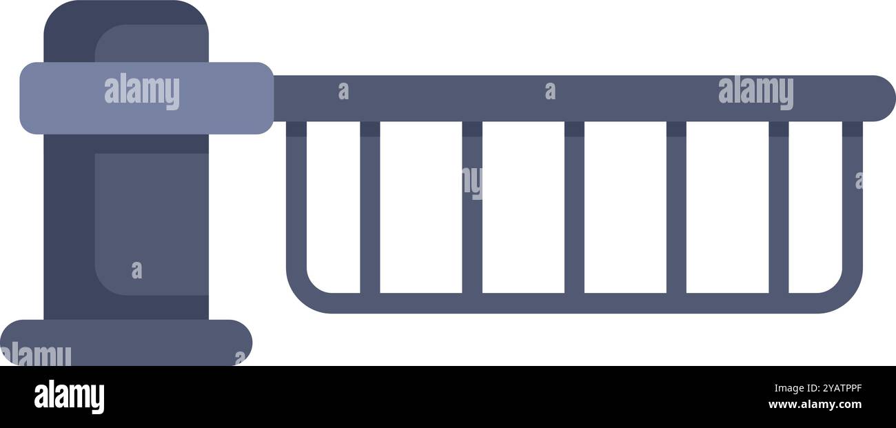 Automatic barrier gate closing down limiting access to private area ...