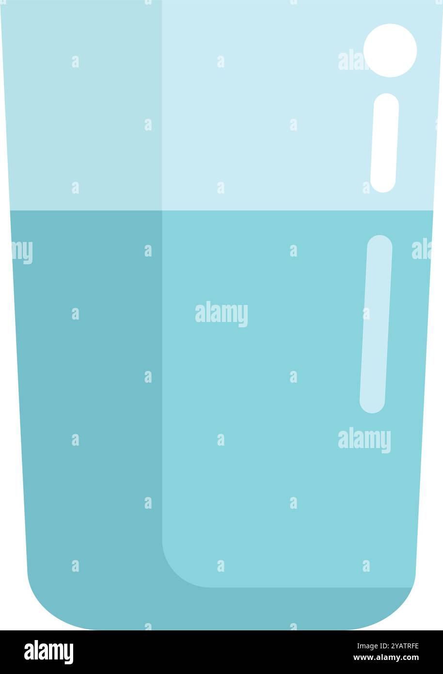 Glass is half full of water, illustrating the concept of optimism and ...