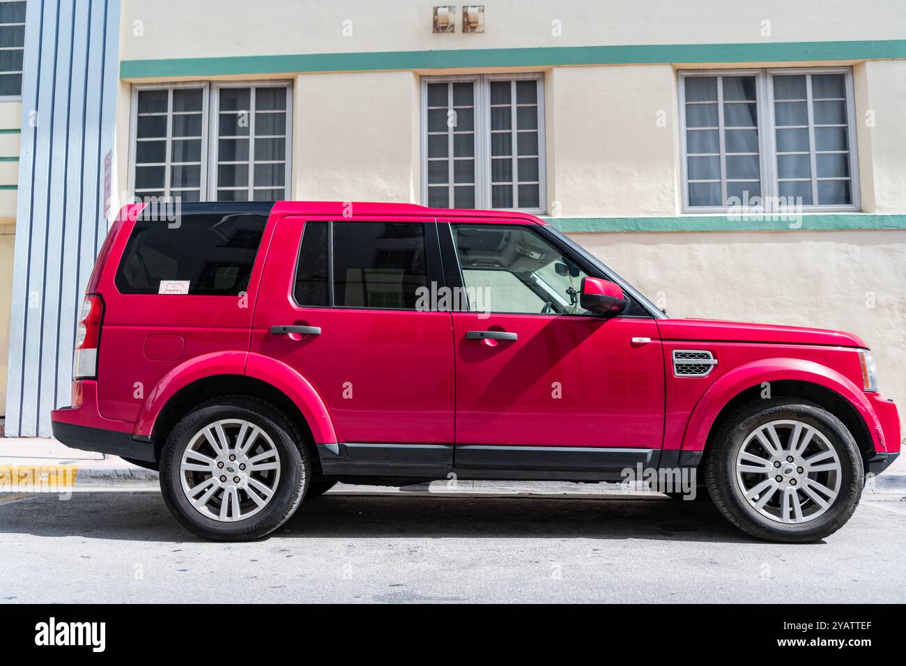 Miami Beach, Florida USA - June 10, 2024: Land Rover Discovery 4 LR4 at ...