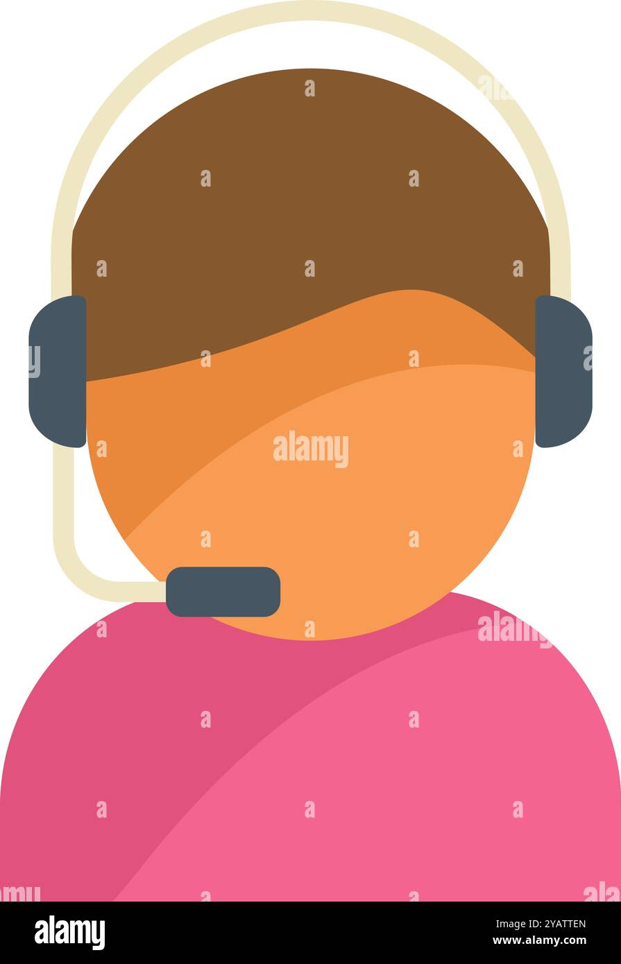 Customer service agent is wearing a headset while assisting clients ...