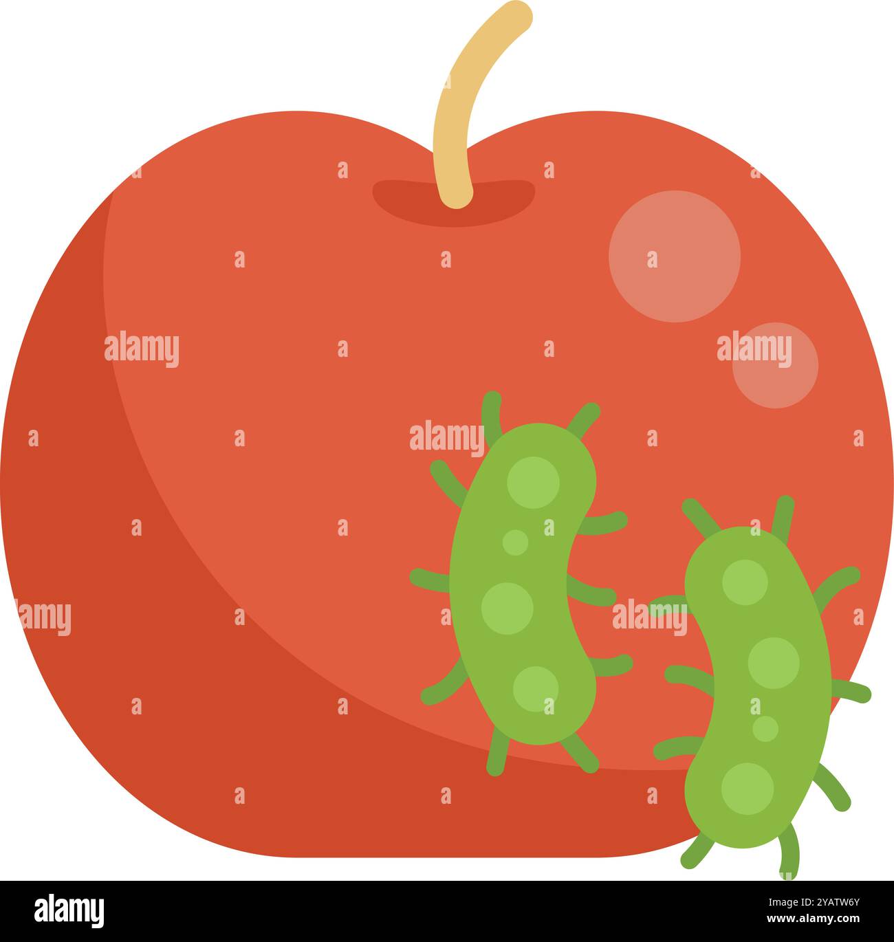 E coli bacteria red Stock Vector Images - Alamy