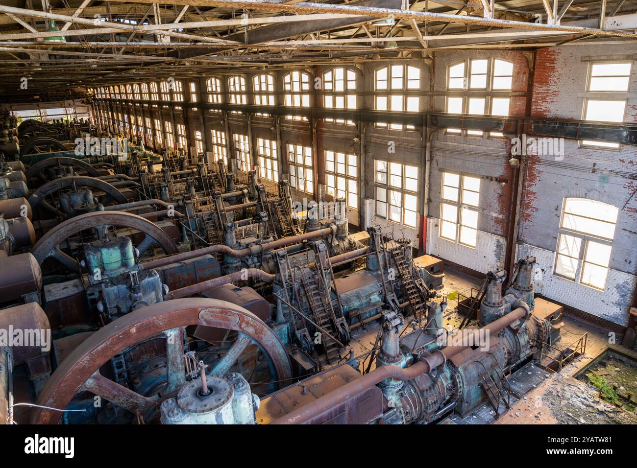 Old steel stacks Stock Photo - Alamy