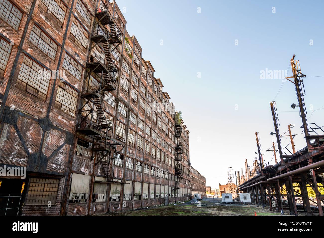 Old steel stacks Stock Photo - Alamy