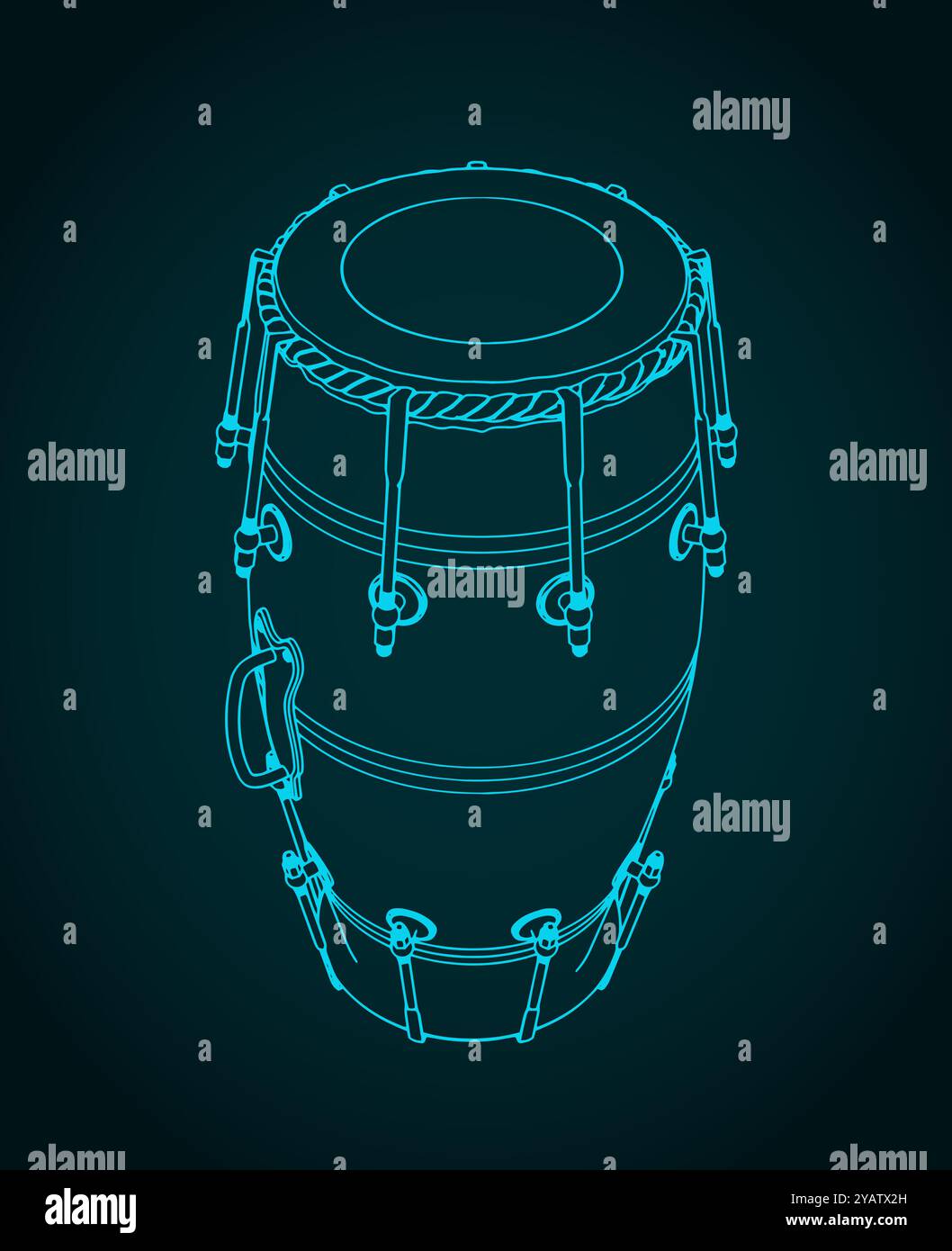 Dholak instrument Stock Vector Images - Alamy