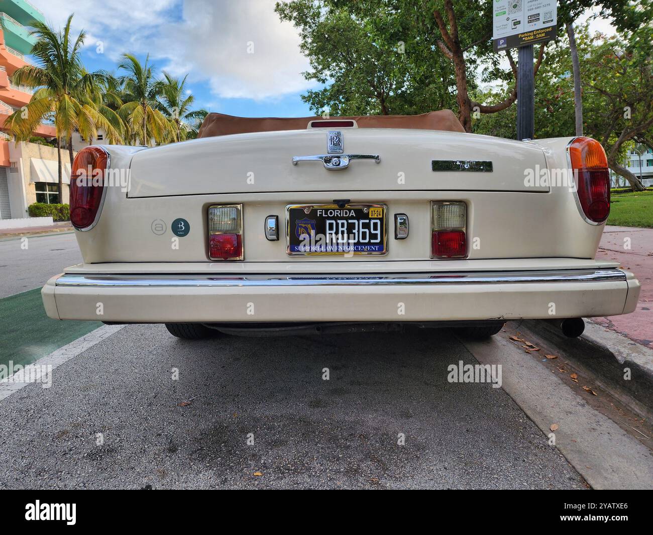 Miami Beach, Florida USA - June 5, 2024: 1978 Classic british ...