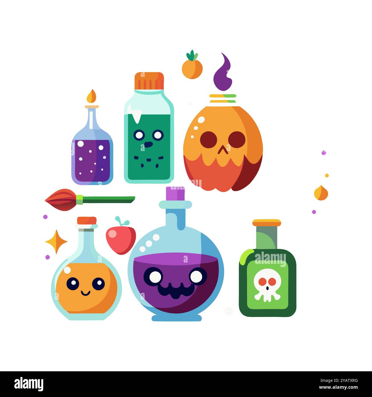 Kawaii potion art Stock Vector Images - Alamy