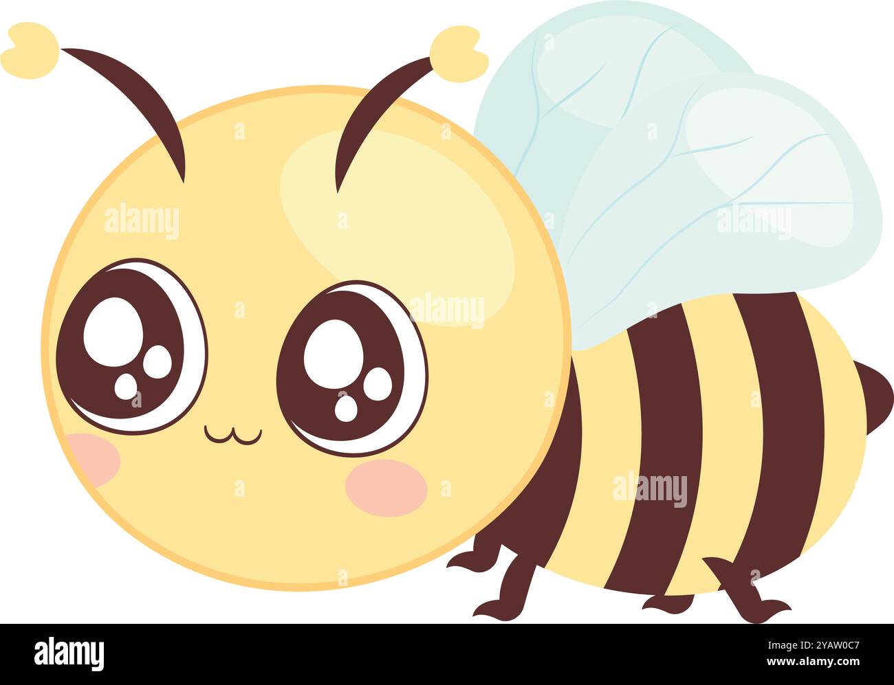 flying cute little bee Stock Vector Image & Art - Alamy