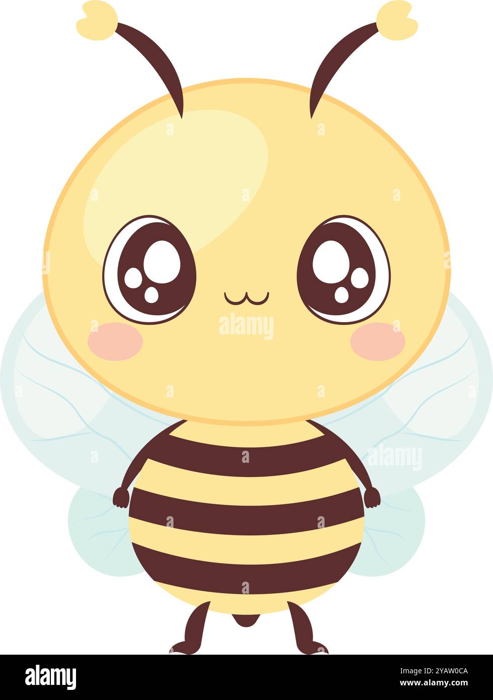 cute little bee cartoon Stock Vector Image & Art - Alamy