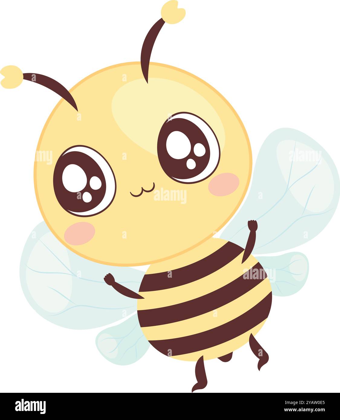 little cute bee insect Stock Vector Image & Art - Alamy