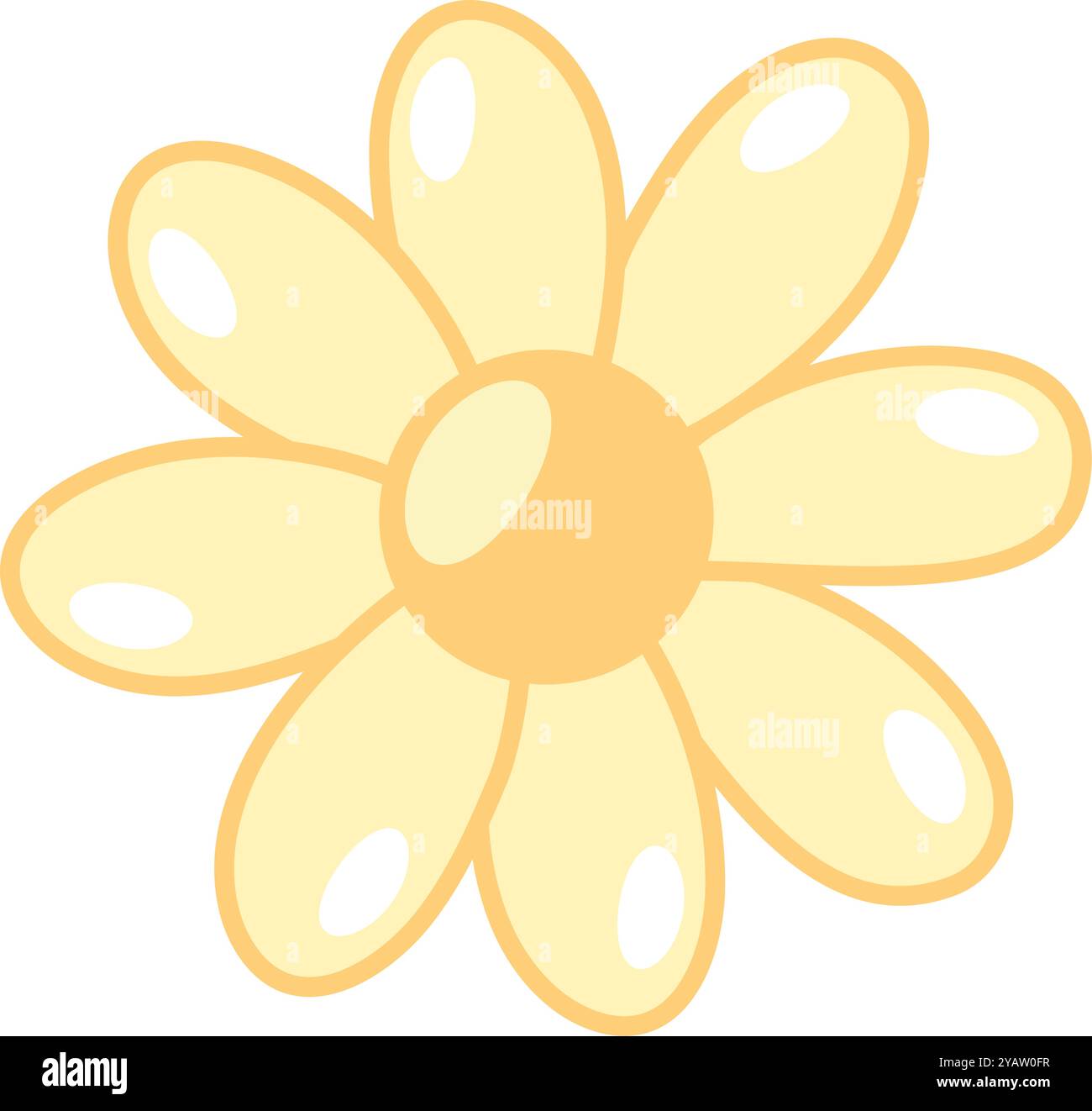 yellow flower cartoon Stock Vector Image & Art - Alamy