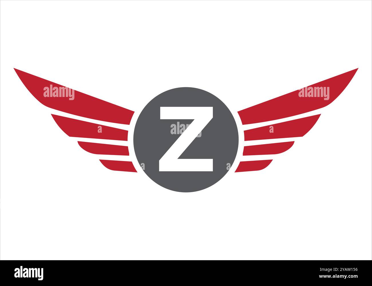 Letter Z Transportation Logo Design. Wing Symbol For Freight Sign Stock ...