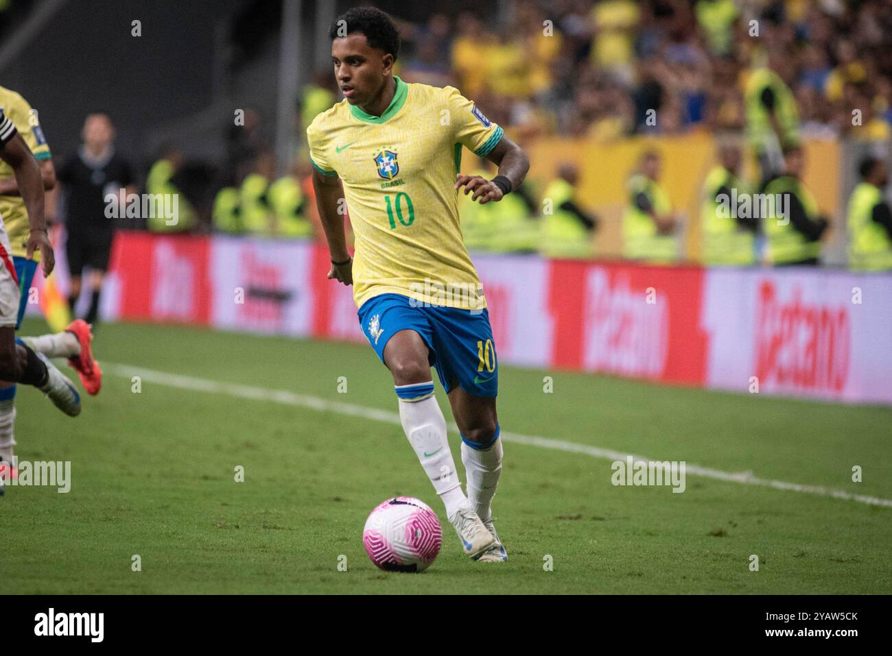 Brasilia, Peru. 15th Oct, 2024. SÃO PAULO, BRAZIL - OCTOBER 15: Rodrygo ...