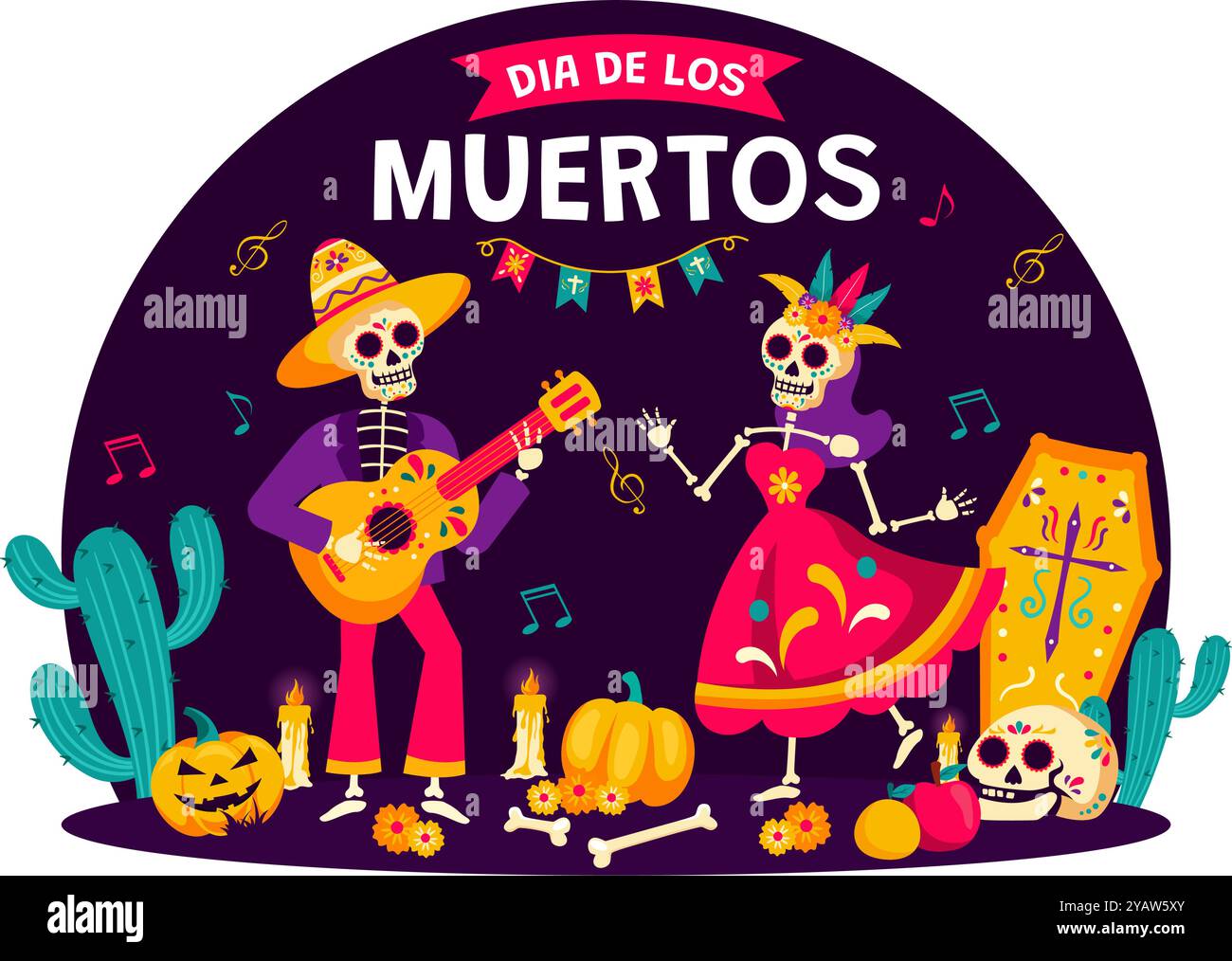 Dia de Los Muertos Translation Day of the Dead, featuring Illustration ...