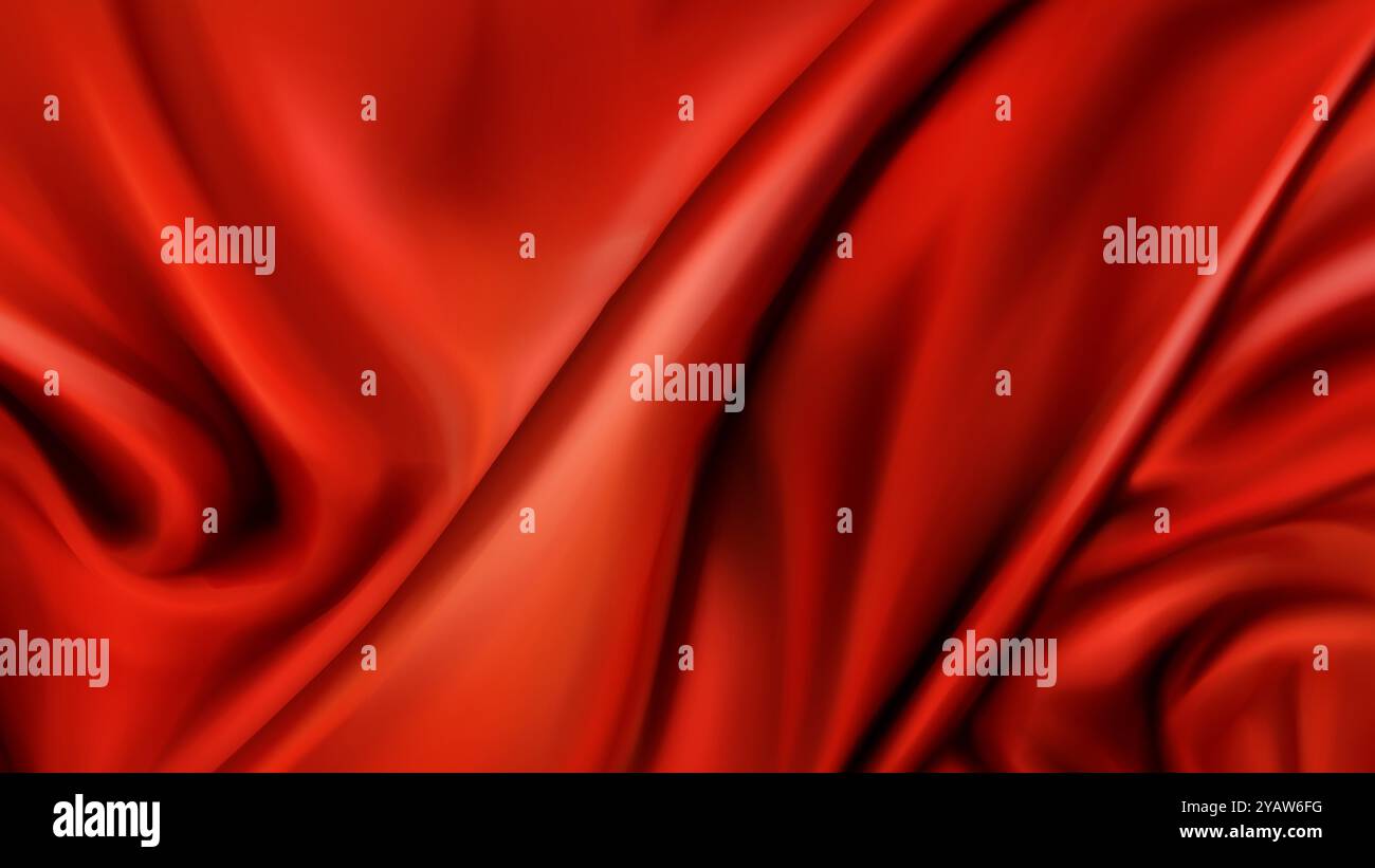 Silk folded fabric background. Silk cloth febric shine background with ...