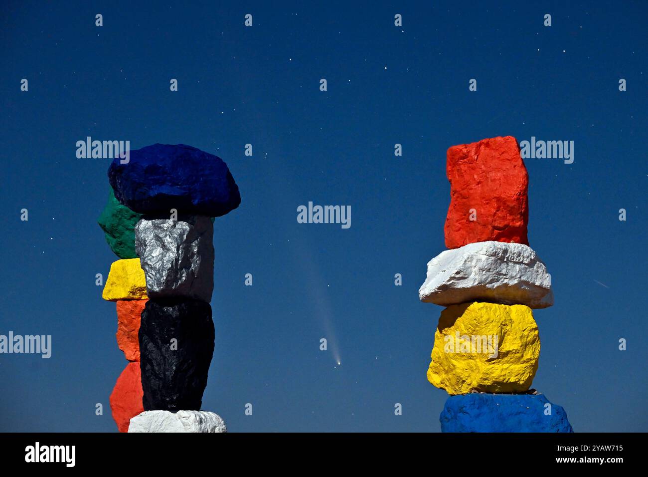 Las Vegas, Nevada, USA. 15th Oct, 2024. Comet C/2023 A3 (Tsuchinshan ...