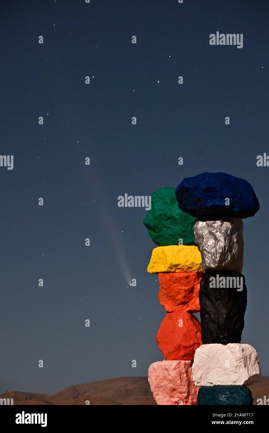 Las Vegas, Nevada, USA. 15th Oct, 2024. Comet C/2023 A3 (Tsuchinshan ...