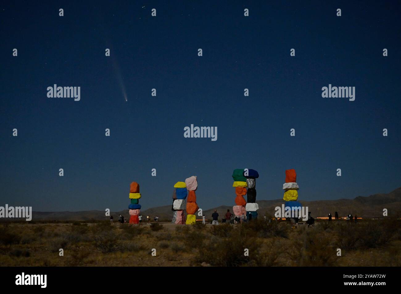 Las Vegas, Nevada, USA. 15th Oct, 2024. Comet C/2023 A3 (Tsuchinshan ...