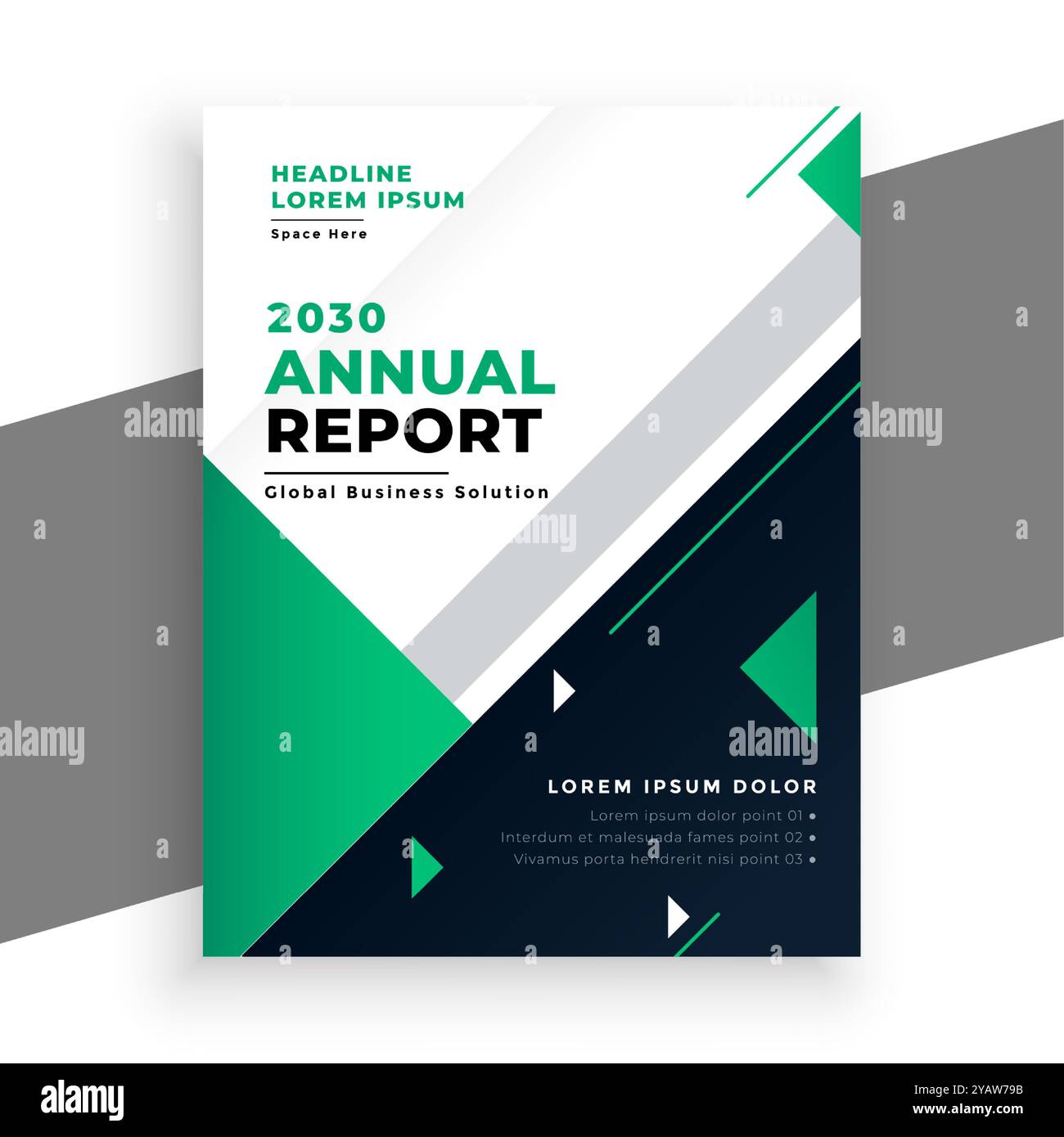 business annual report booklet for company overview vector Stock Vector ...