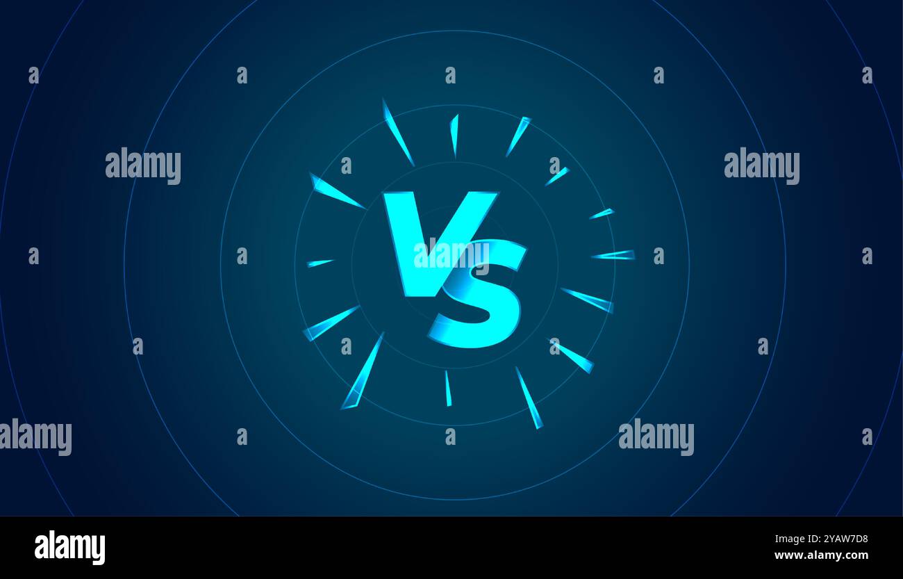 trendy dual combat versus vs poster for esport streamer vector Stock ...