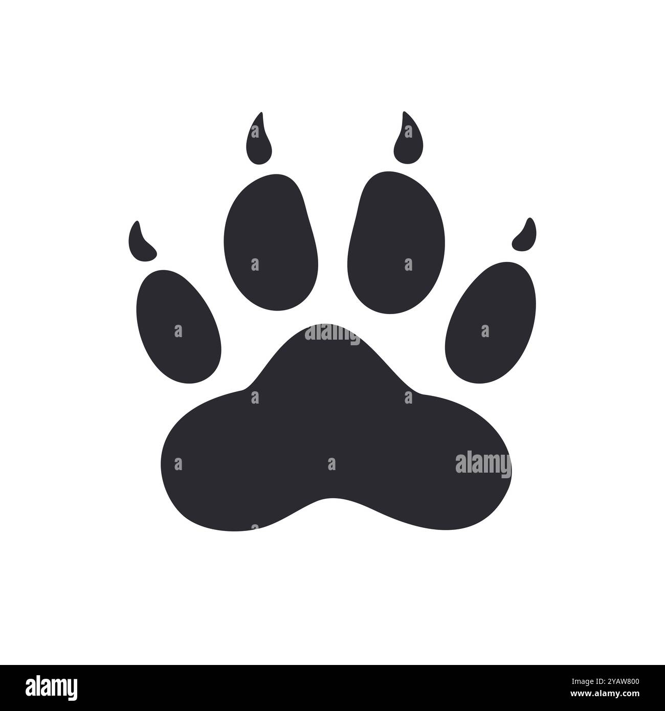 Puma paw print Cut Out Stock Images & Pictures - Alamy