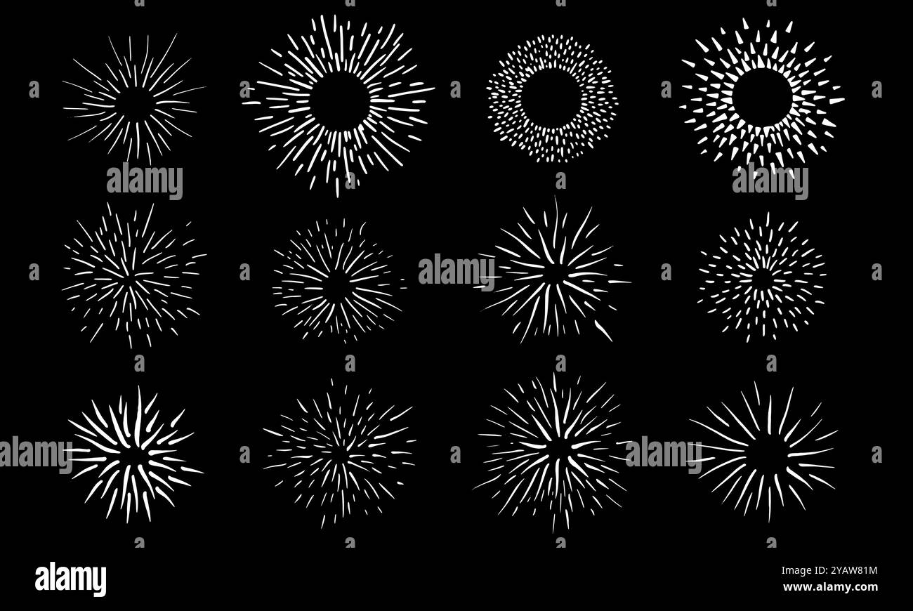 Hand drawn sparkle star Stock Vector Images - Alamy