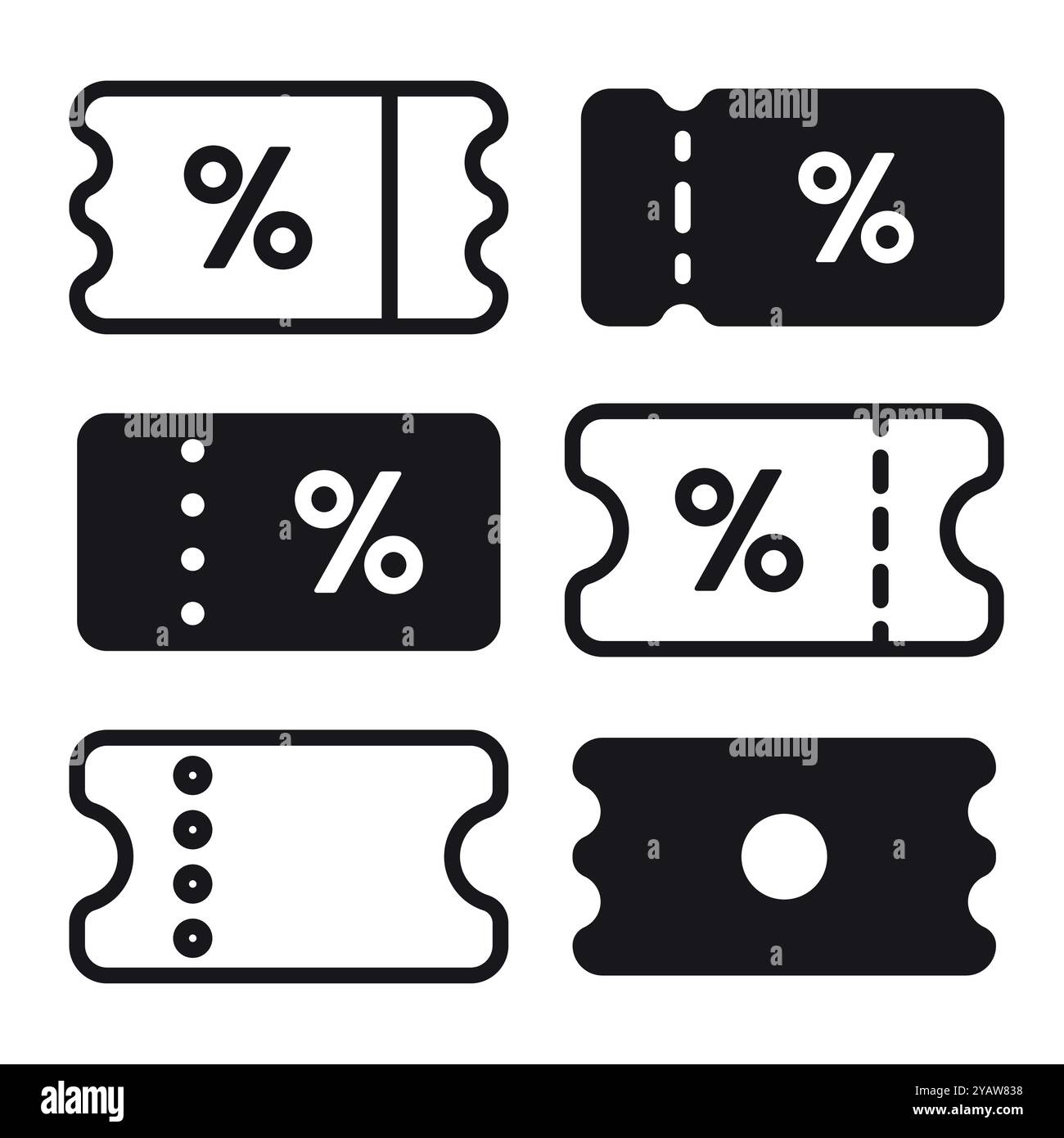 Ticket discount icon symbol Stock Vector Images - Alamy