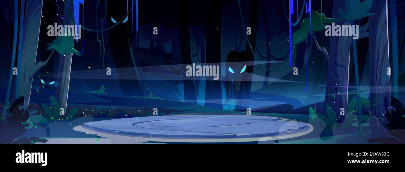 Woodland tree trunks Stock Vector Images - Alamy