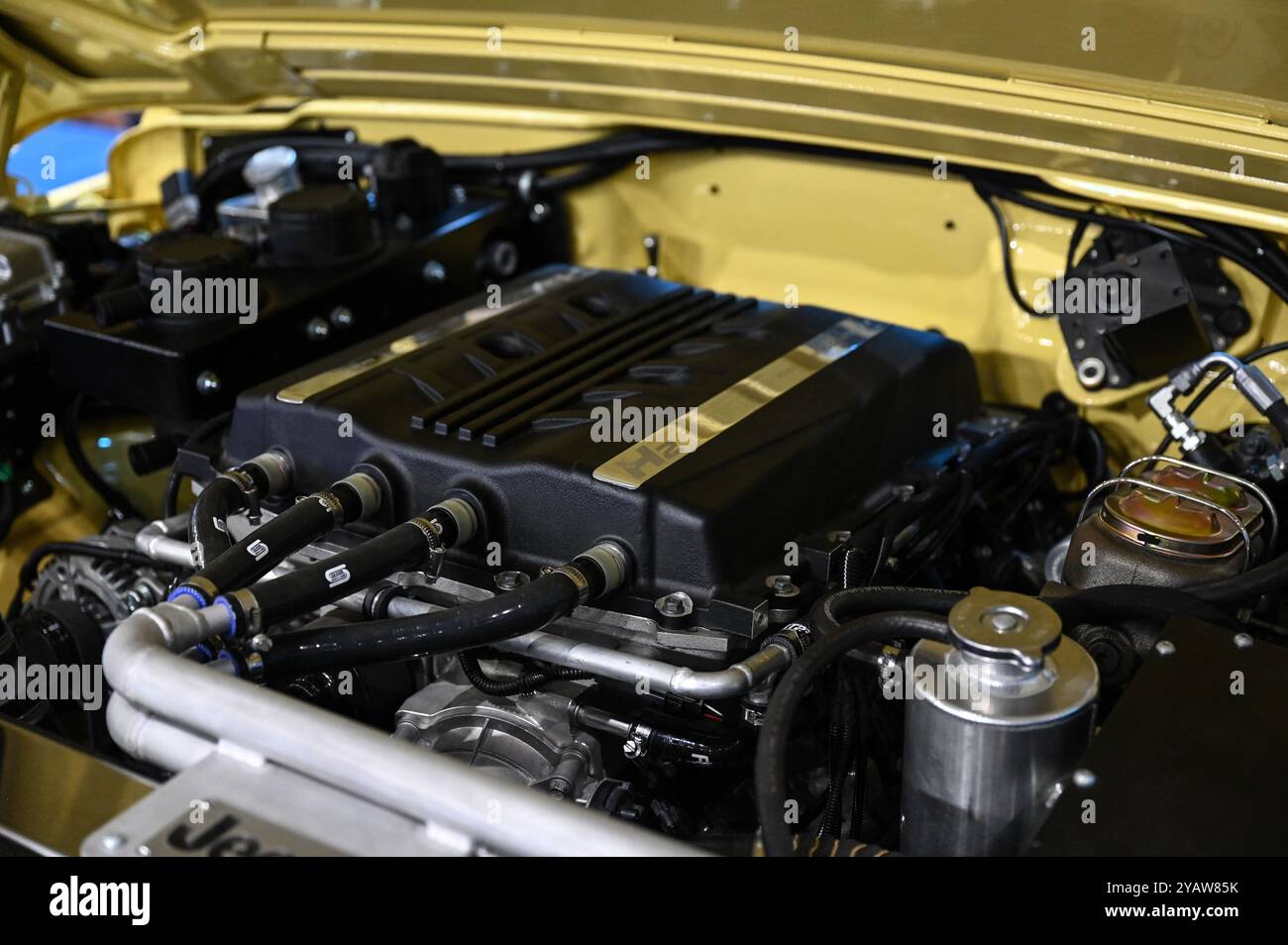 Paris, France. 15th Oct, 2024. Illustration of a engine for electric ...