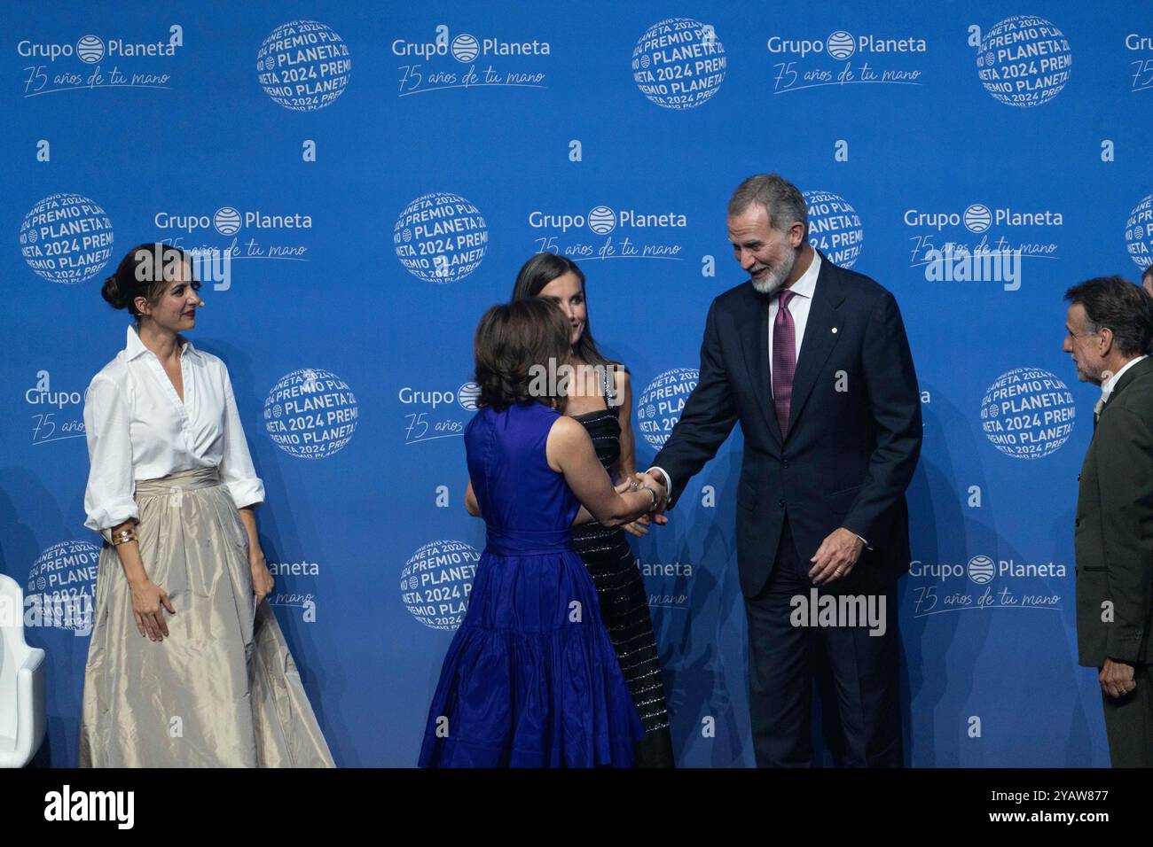 Press conference with the winner and finalist of the Planeta Prize ...