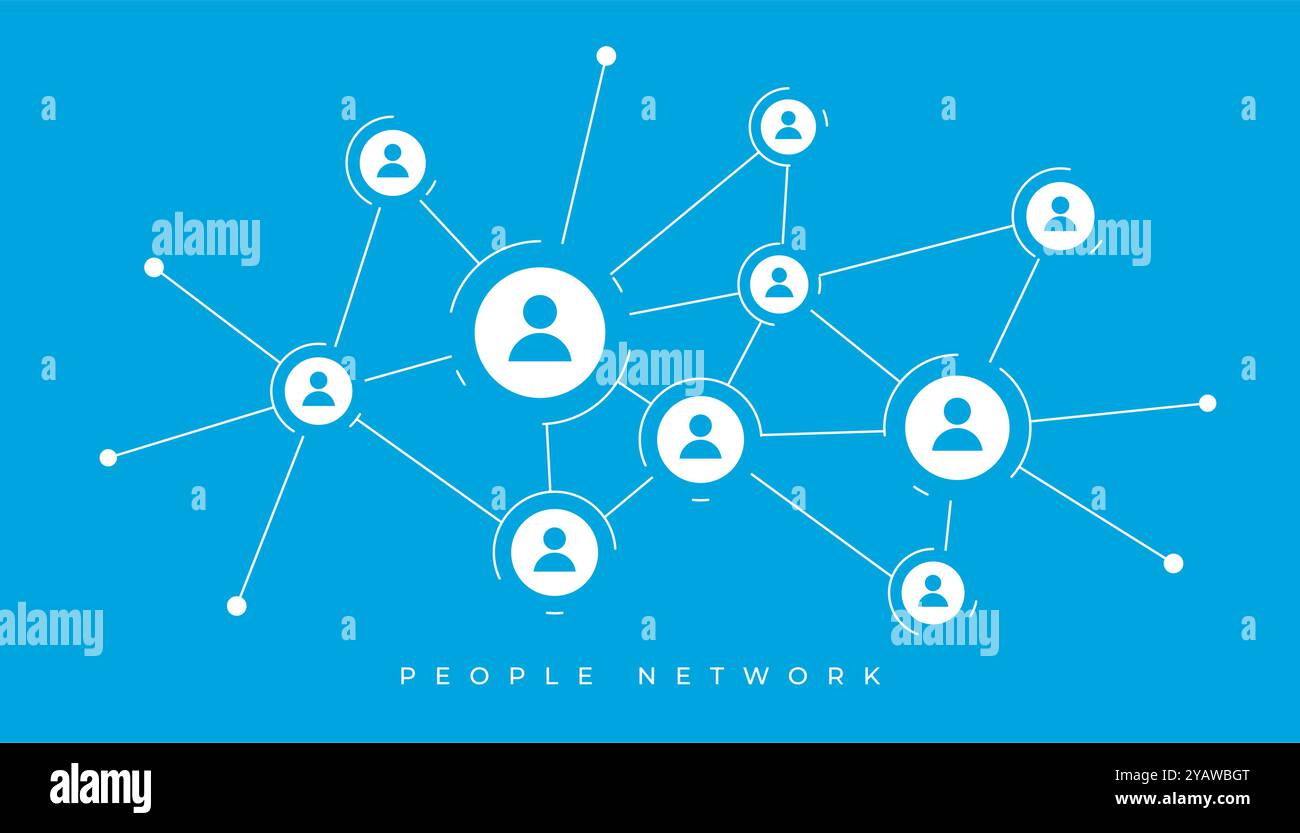 online human team connecting concept template for business marketing ...