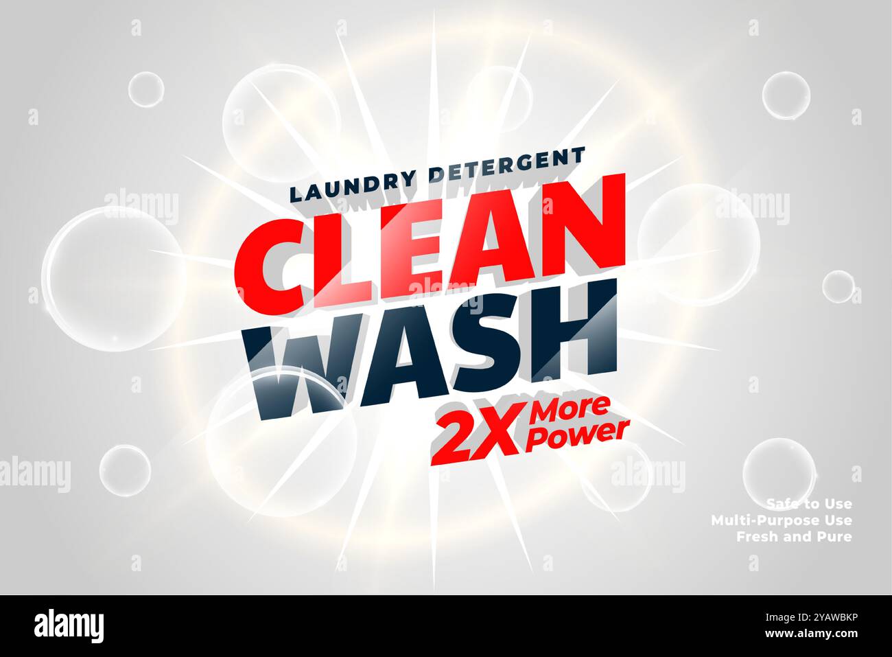 bathroom detergent cleaner label for business advertisement vector ...